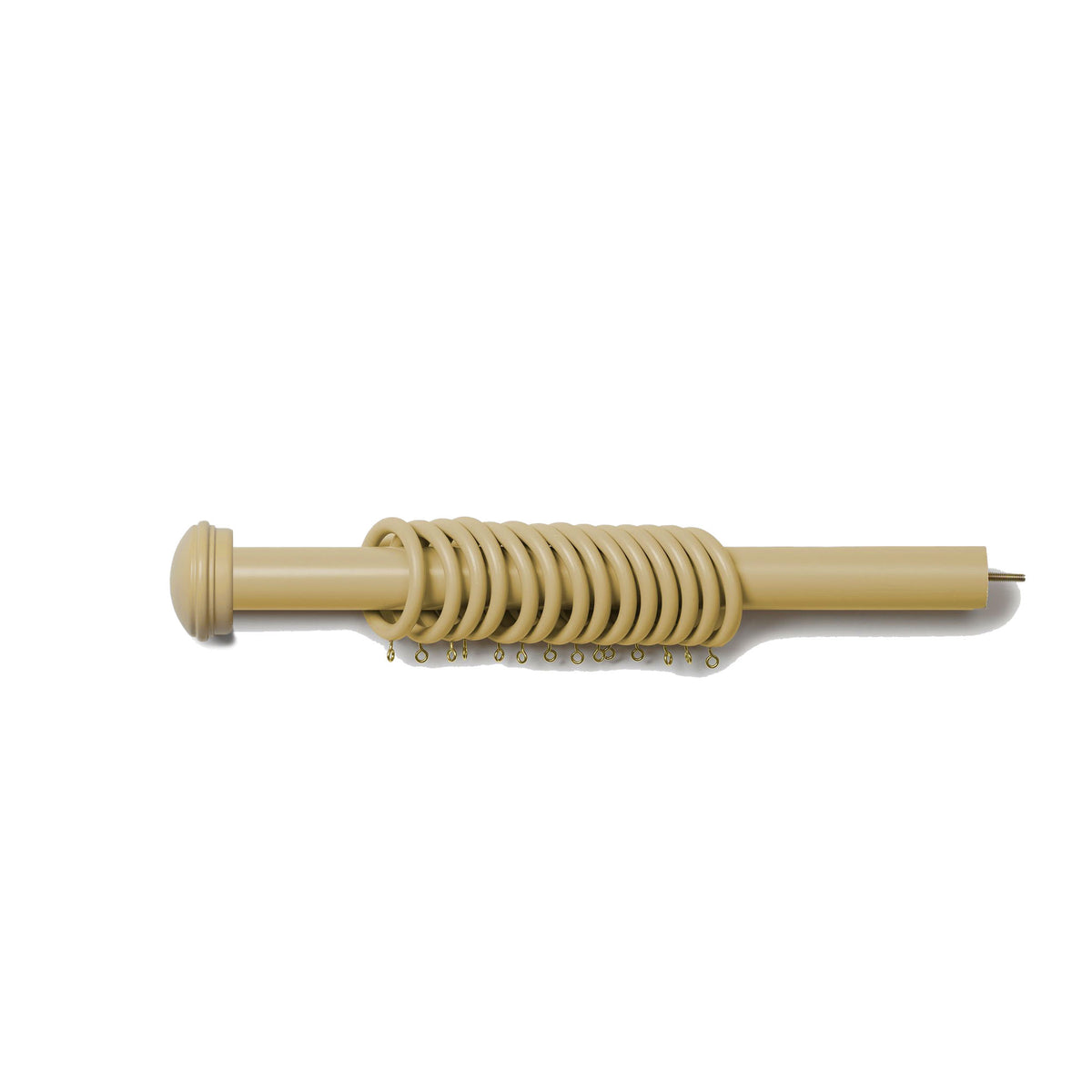 Made To Measure 40mm Painted Wooden Pole With End Cap Finials. Availab ...