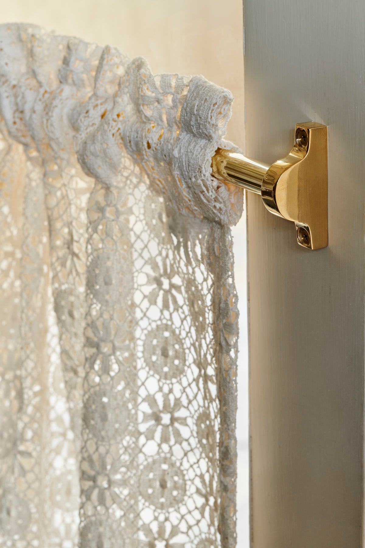 Made To Measure 13mm Brass Cafe Rod With Standard Brackets — Tori ...