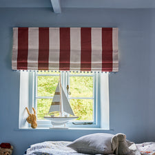 Blind Sleeper Stripe Cotton Claret - ORDER NOW FOR DELIVERY BEG APRIL ...