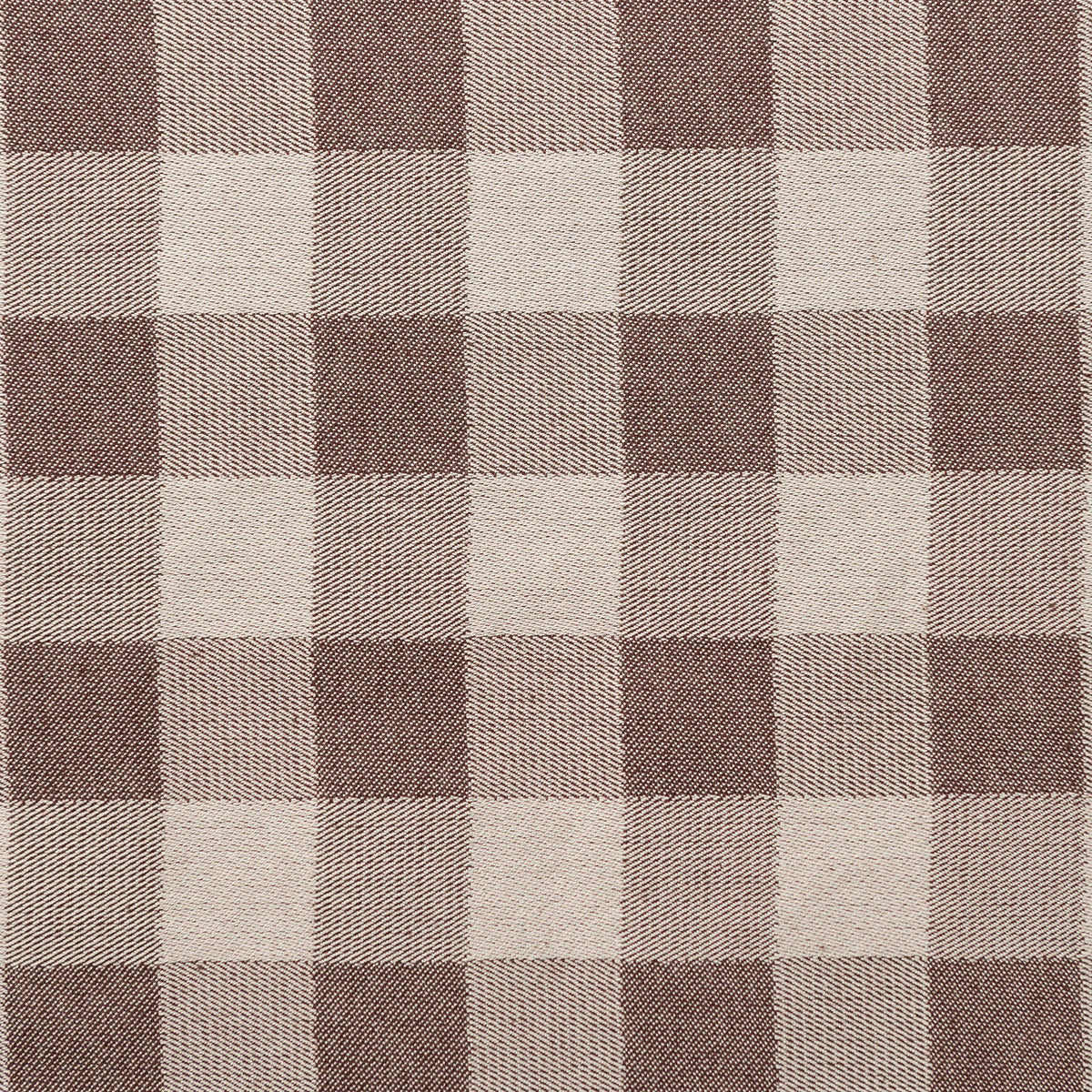 Woodhouse Check Cotton Fabric Chestnut sample — Tori Murphy Ltd